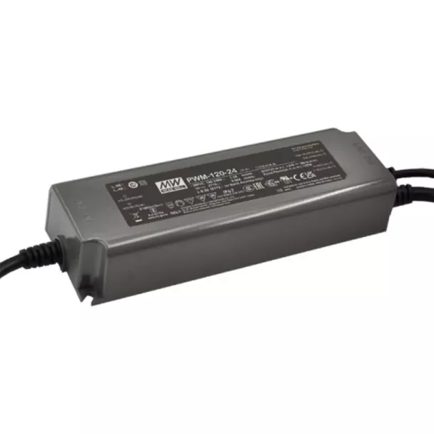 MEAN WELL PWM-120-48 LED Driver CV 120W 48V 2.5A Dimmable IP67 - NO plug | Power Supplies Australia